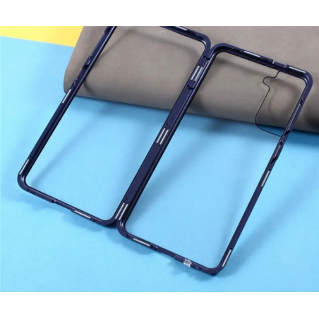 Galaxy S21 - Double coques metalliques avec protection en verre trempé