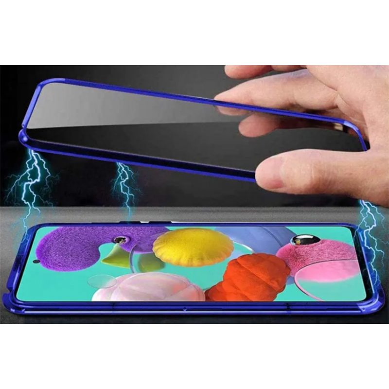 Galaxy S21 - Double coques metalliques avec protection en verre trempé
